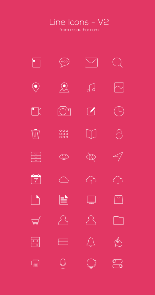5 kostenlose Flat-Line Icon-Sets (über 12.000 Icons)