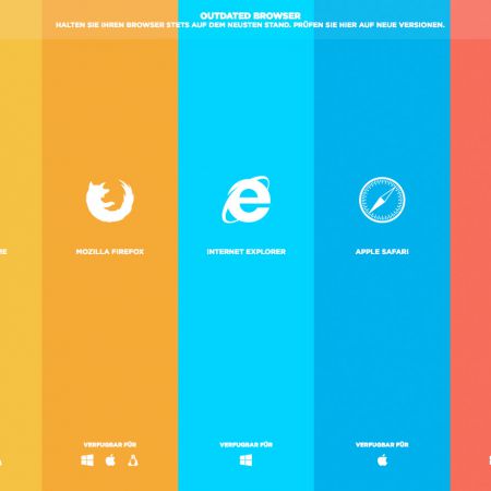 Outdated Browser – Dein Browser ist zu alt!